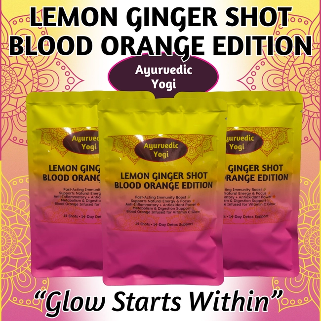 Lemon Ginger Shot Blood Orange Edition