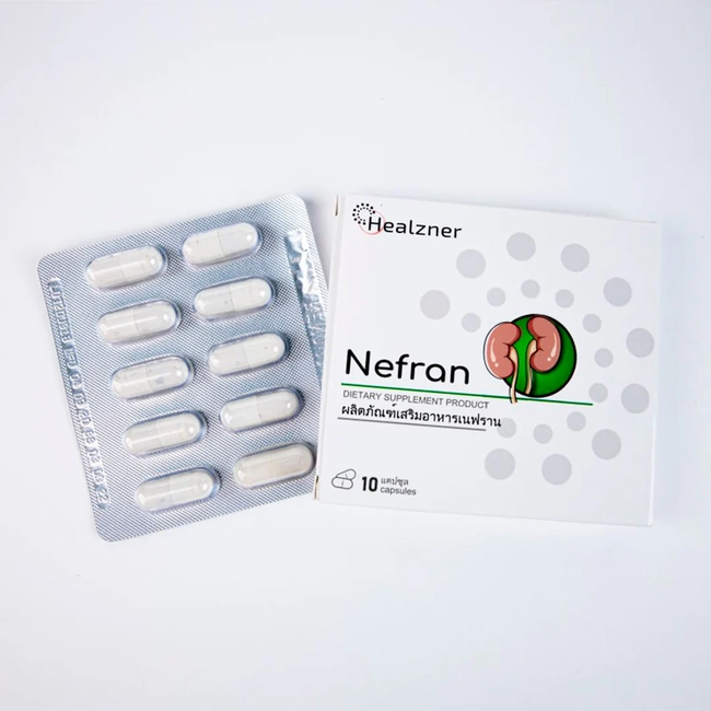 Nefran สำหรับบรรเทาโรคไต และโรคทางเดินปัสสาวะ ราคา 920฿