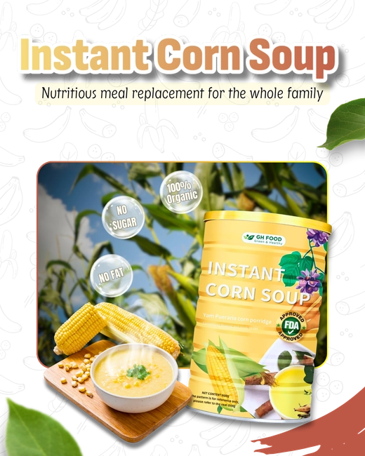 Instant Corn Soup - Nutritious meal replacement for the whole family