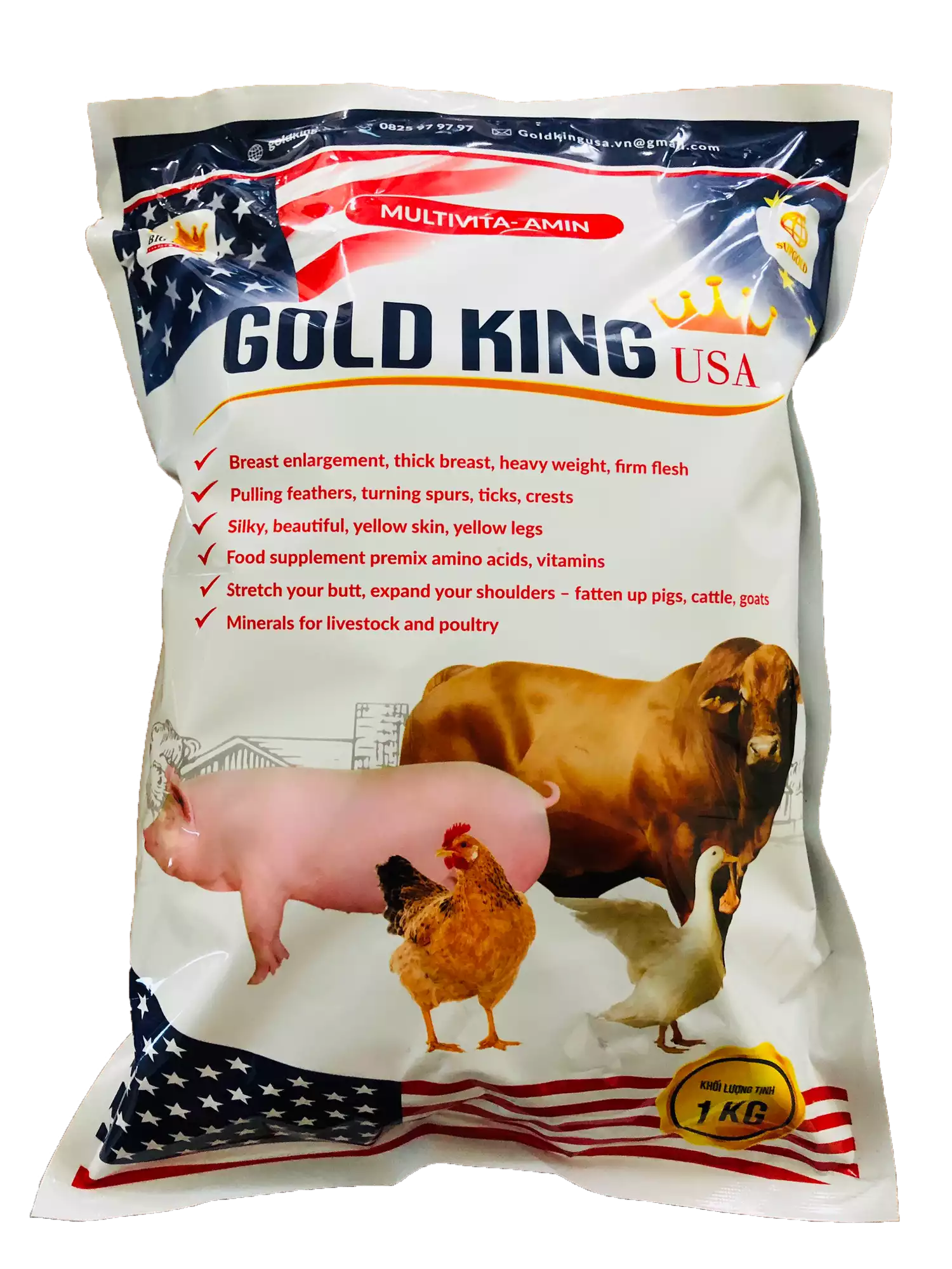 GOLD KING USA - TĂNG TRƯỞNG VẬT NUÔI AN TOÀN HIỆU QUẢ