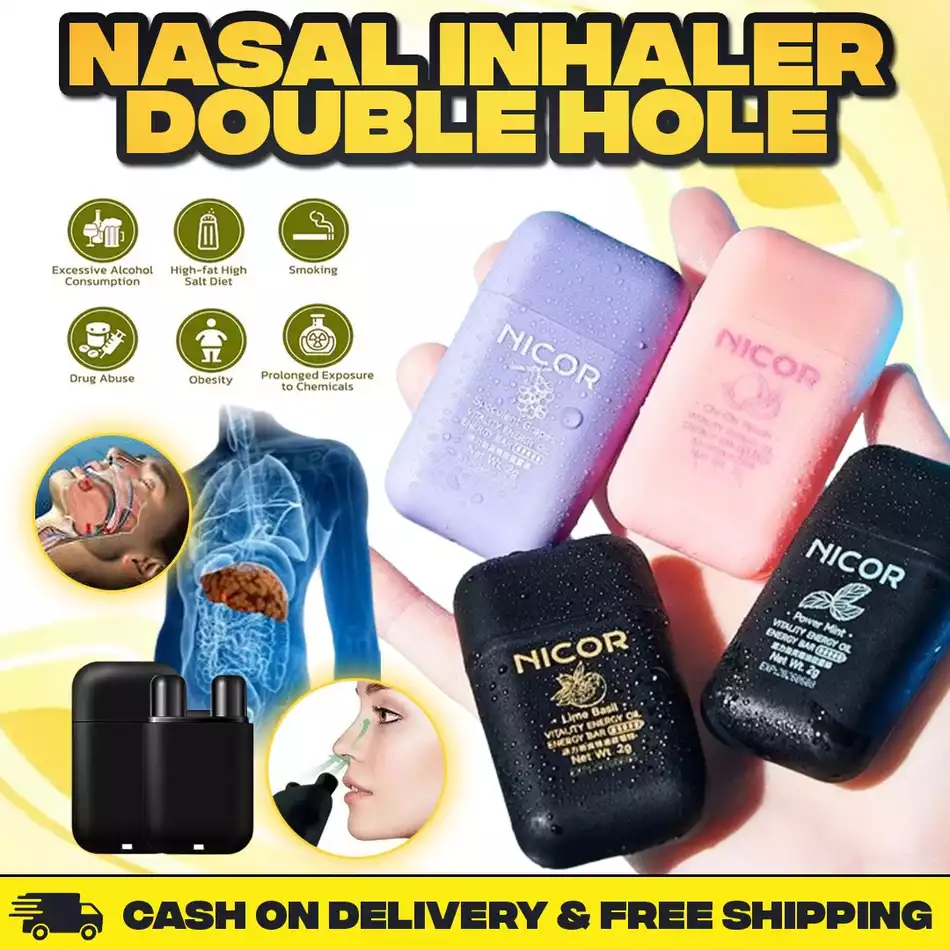 NASAL INHALER DOUBLE HOLE