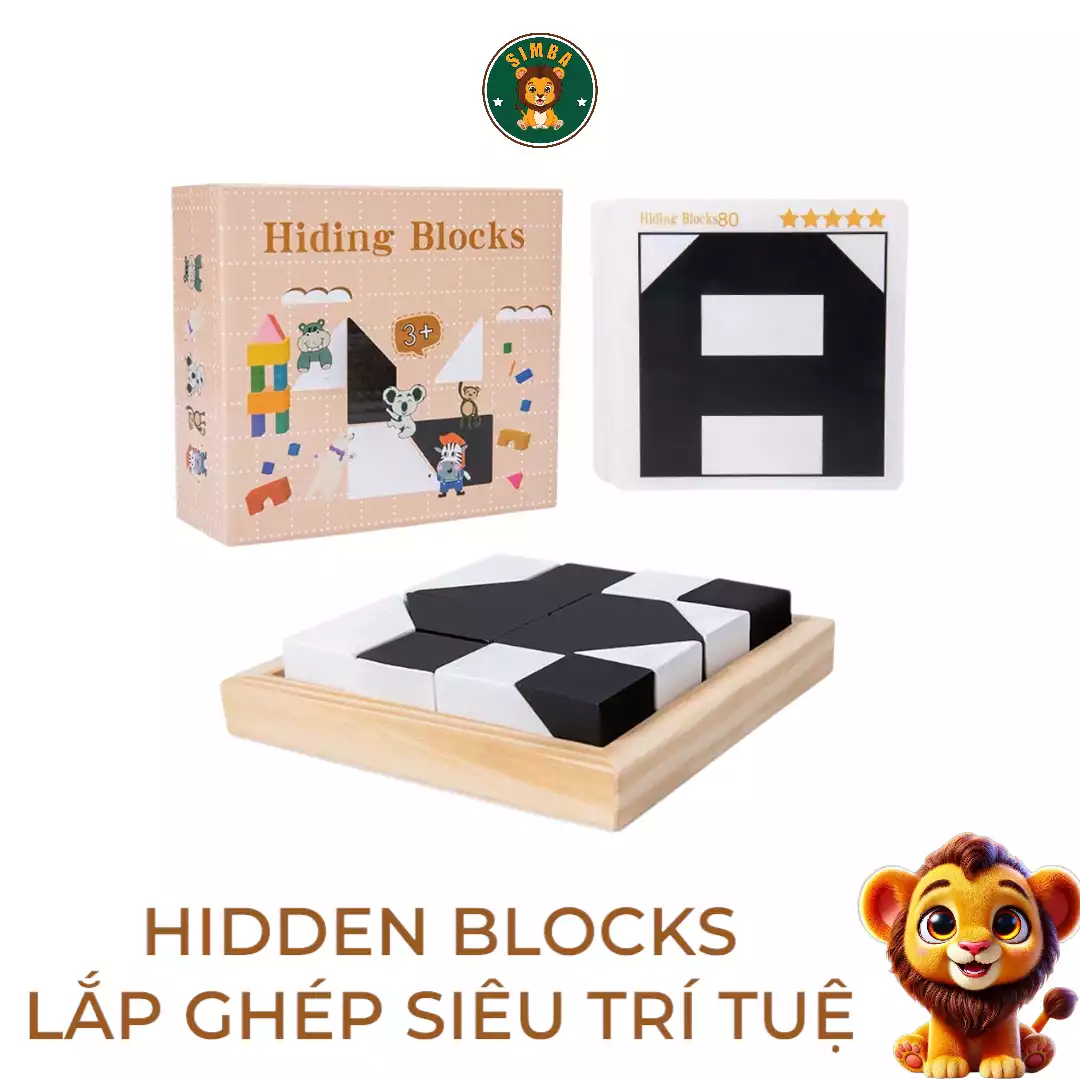Đồ Chơi Hiding Blocks – Xếp Hình Ẩn Khối Phát Triển Tư Duy Cho Bé