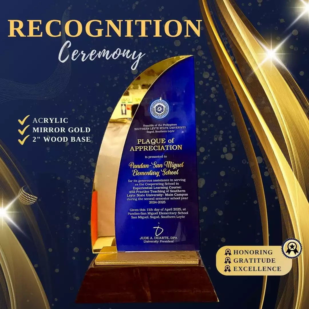 Blue and Gold Plaque Award | Vanex Advertising Store