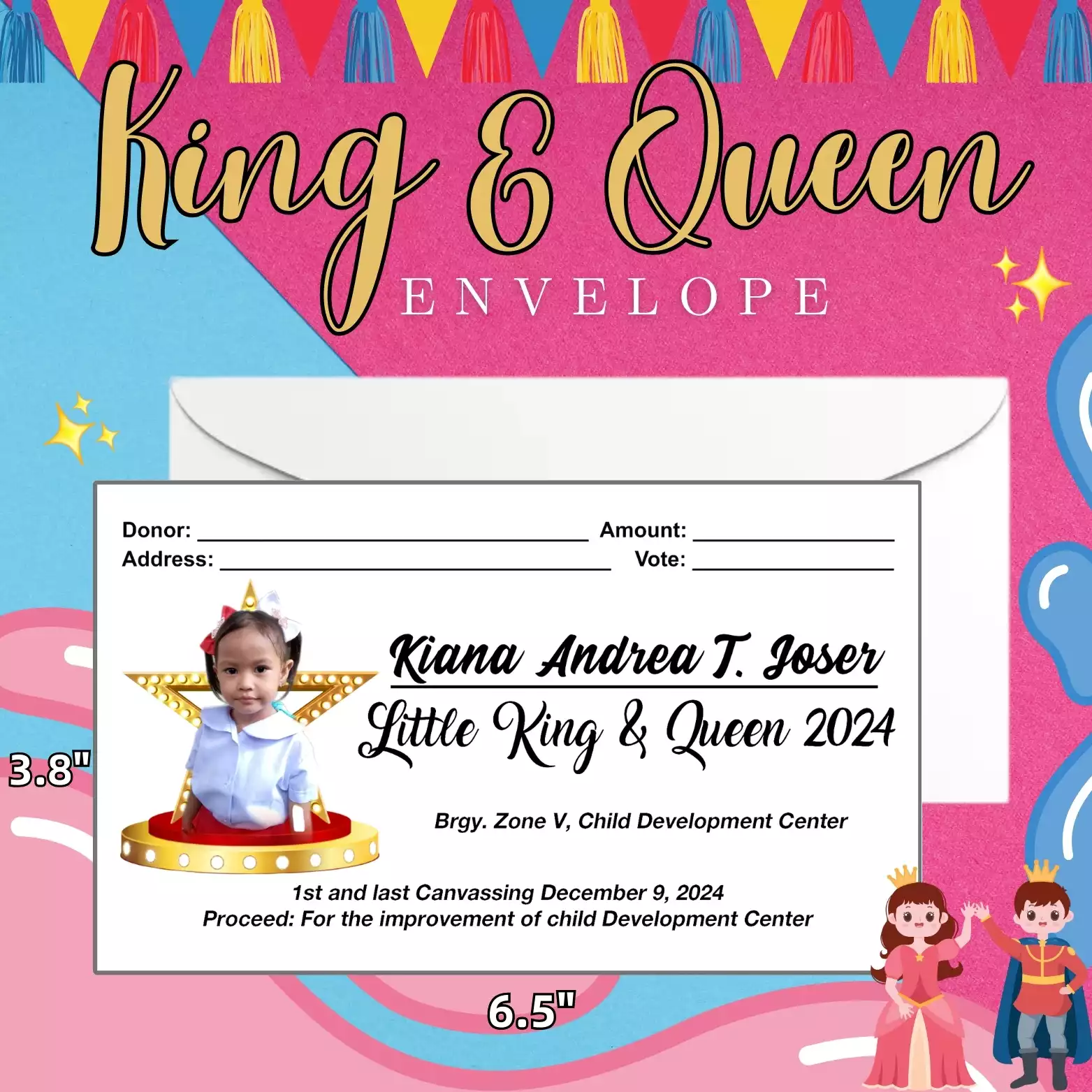 Little King & Queen Envelope | Vanex Advertising Store