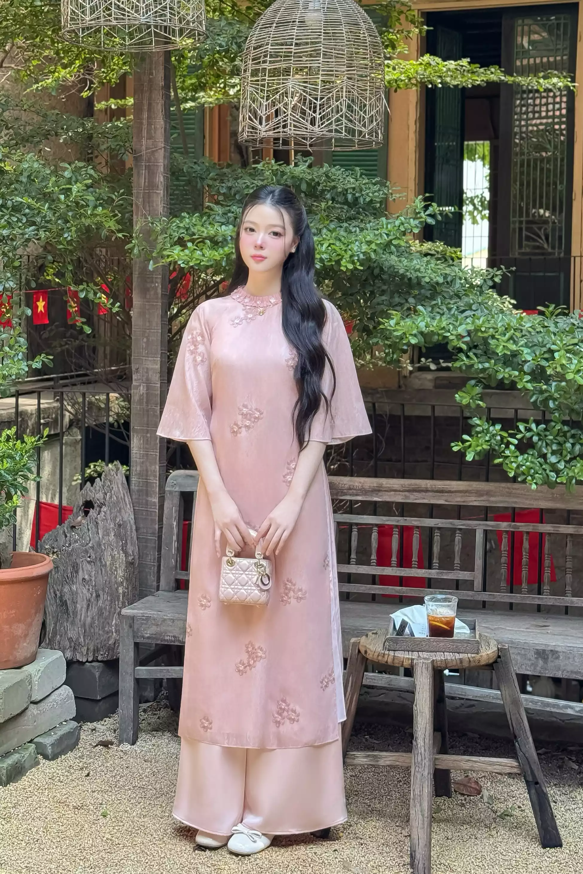 Áo dài cách tân Hồng Sương AD0003 | Giian