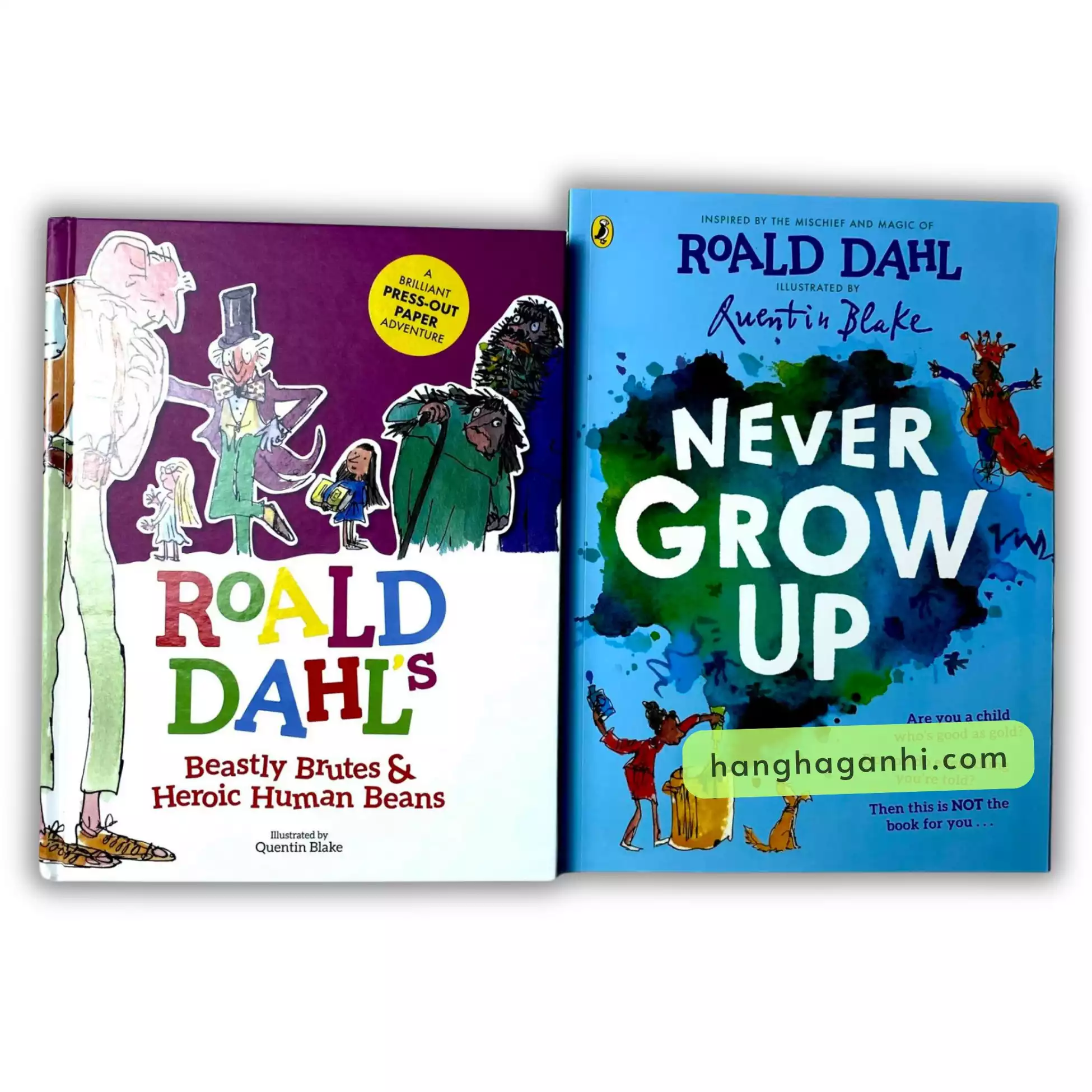 Roald Dahl's 2 books Bundle Beastly Brutes & Heroic Human Beans & Never ...