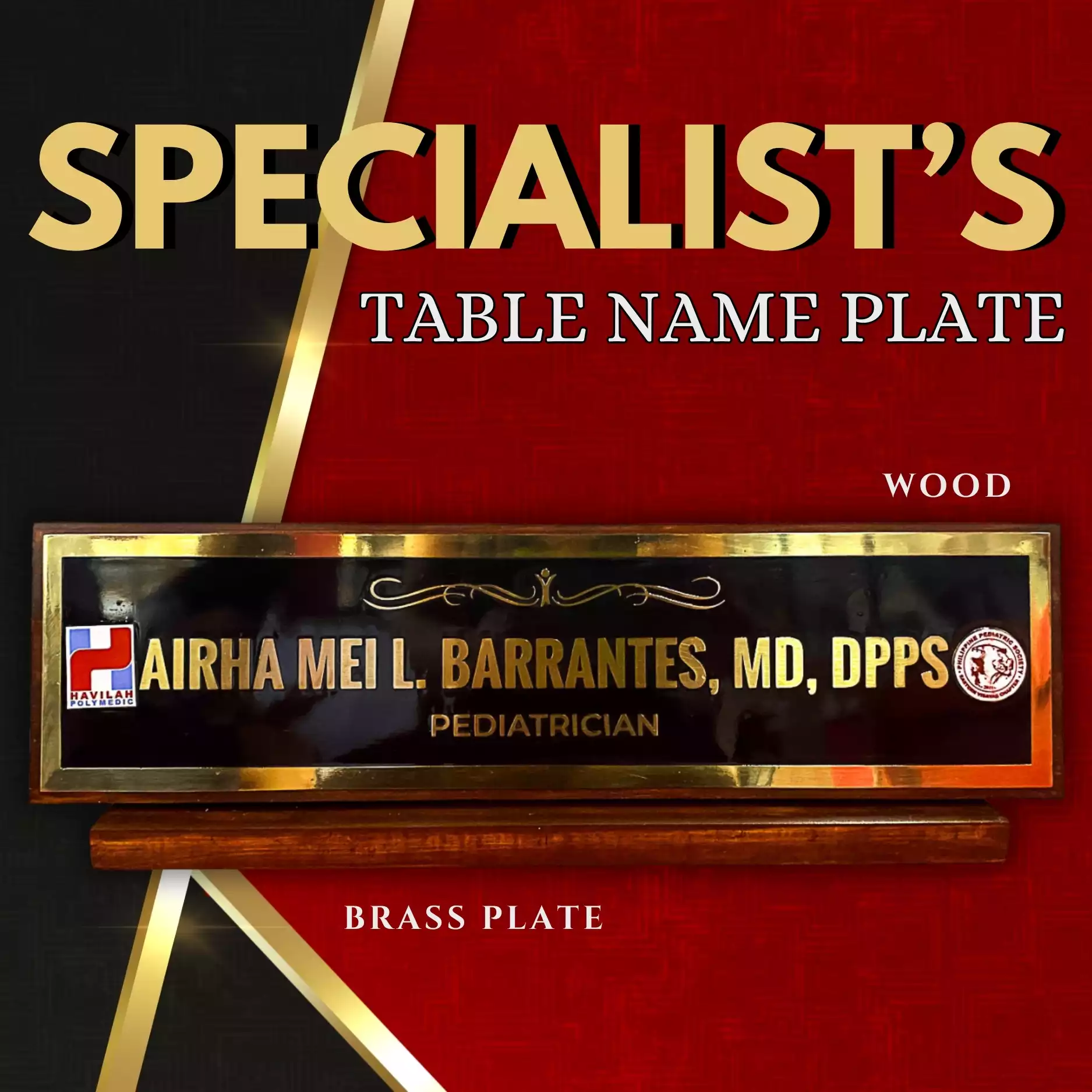Specialist's Table Name | Vanex Advertising Store
