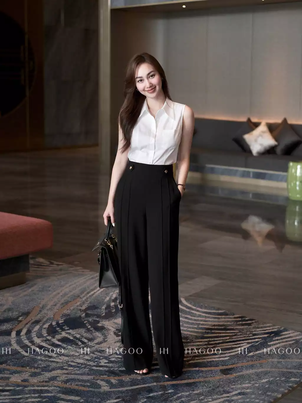 Áo sơ mi basic sát nách