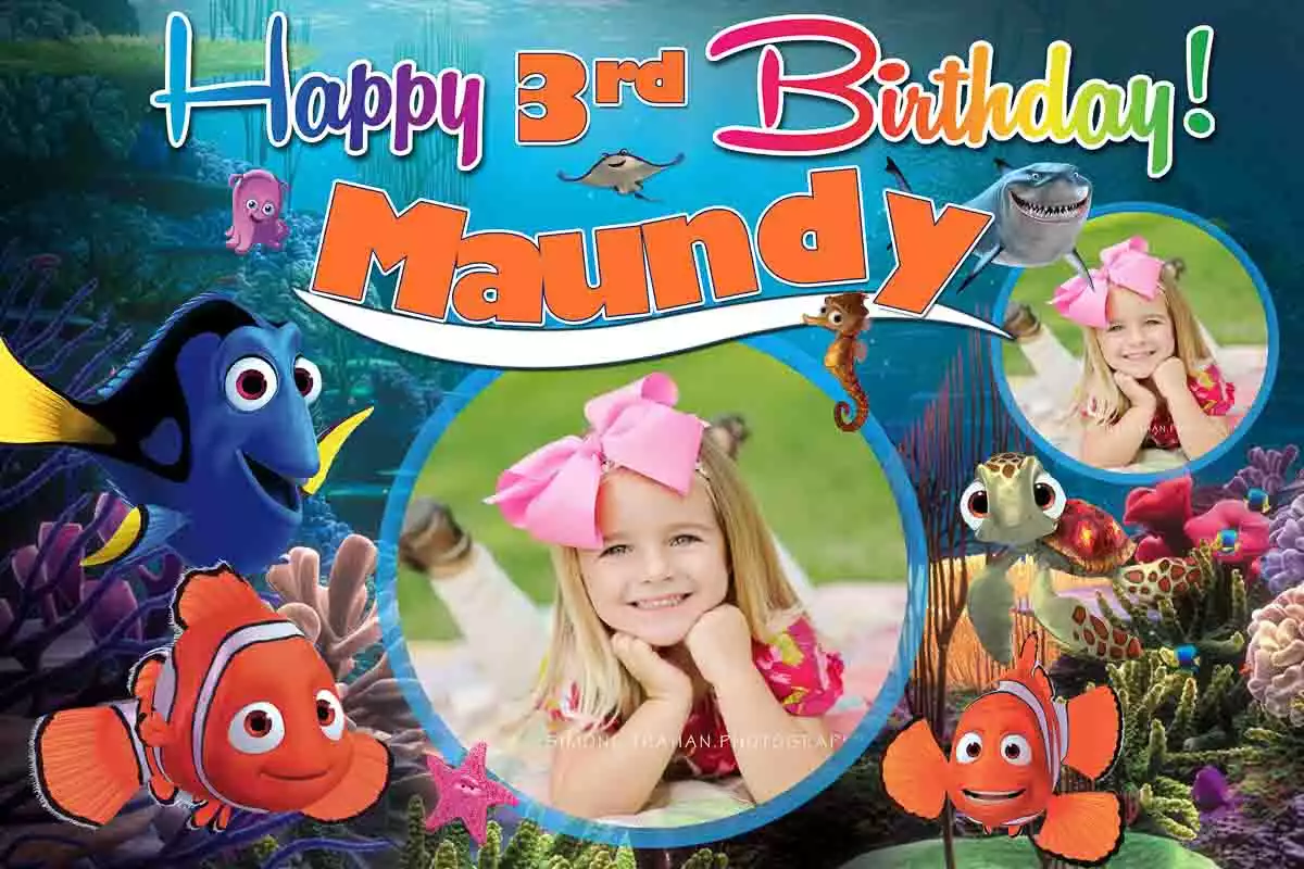 Finding Nemo Theme Birthday Tarp | Vanex Advertising Store