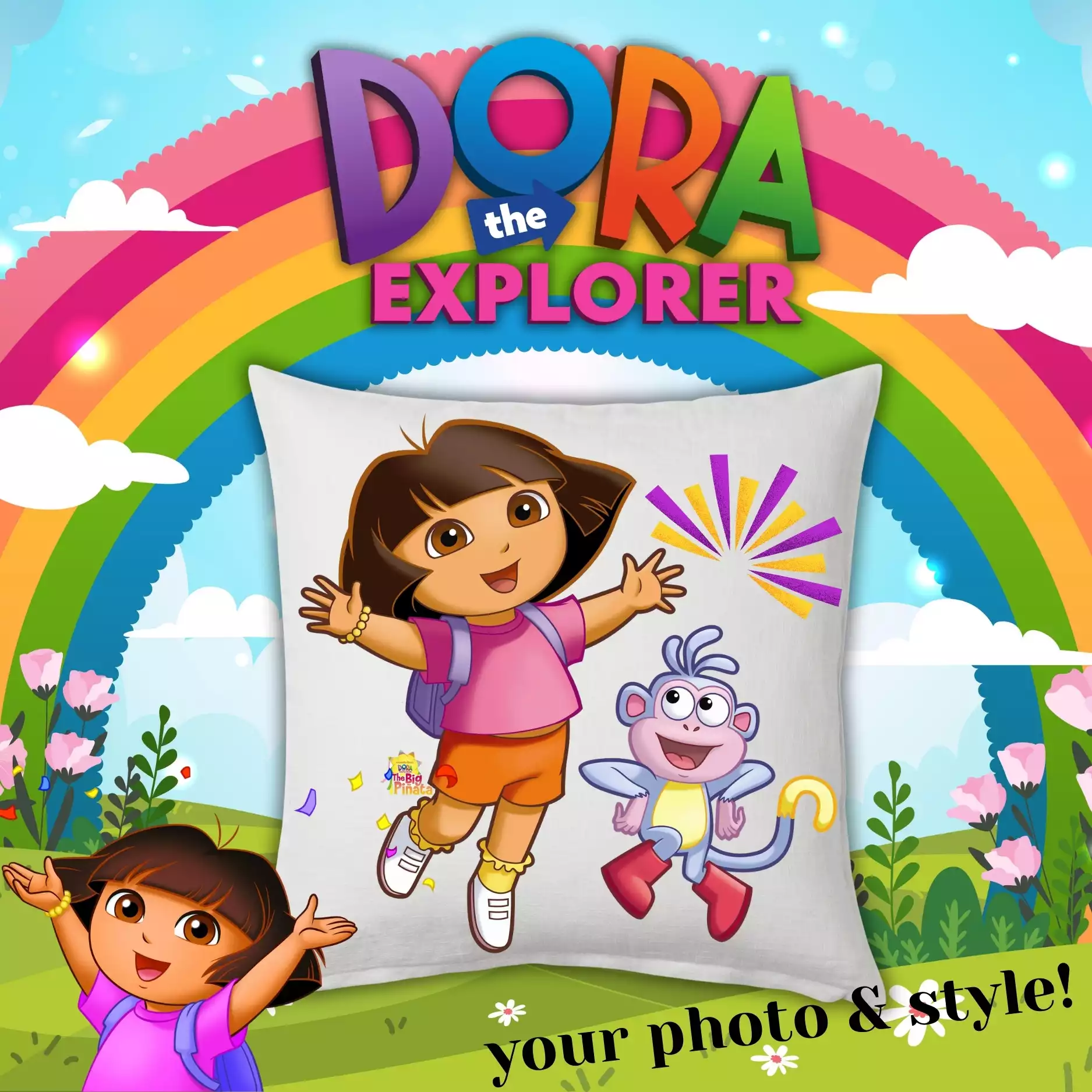 Dora Theme Pillow | Vanex Advertising Store