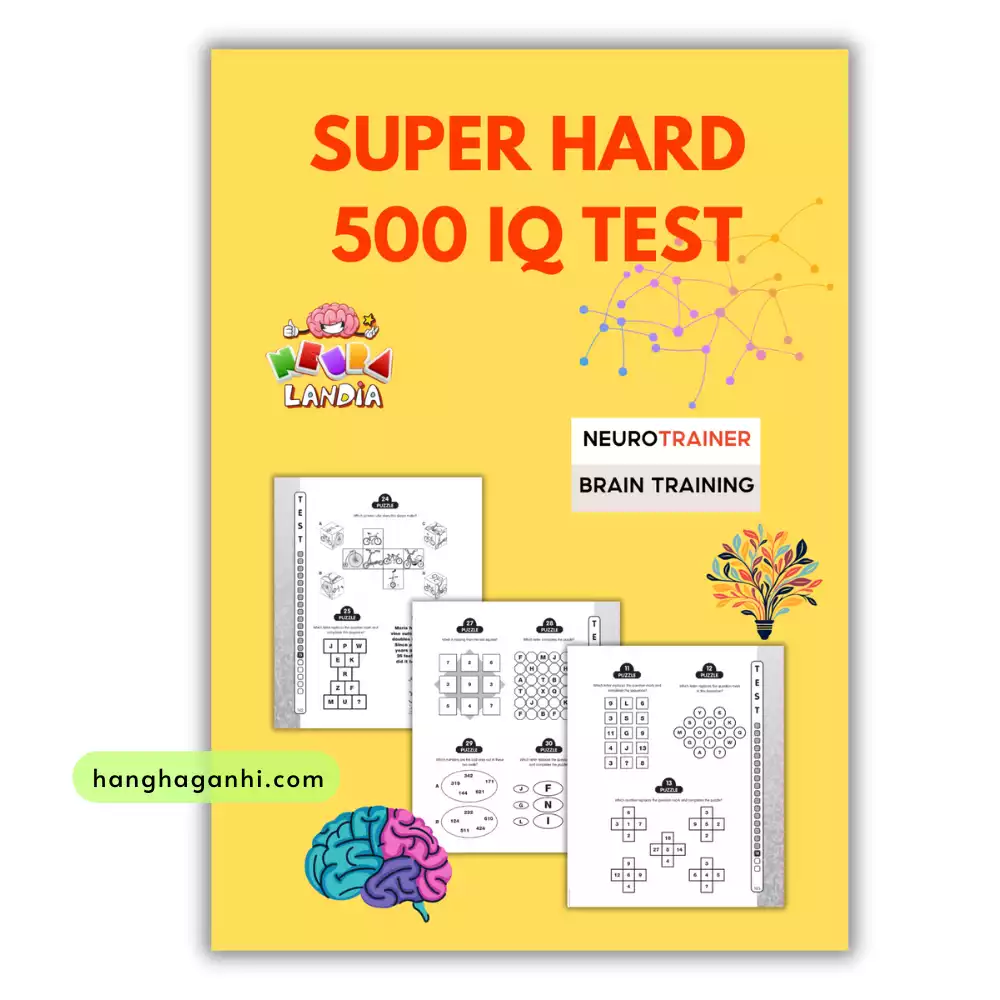 Super Hard 500 IQ Test – Thử thách trí tuệ đỉnh cao! | Sách Đồ Dùng Học ...