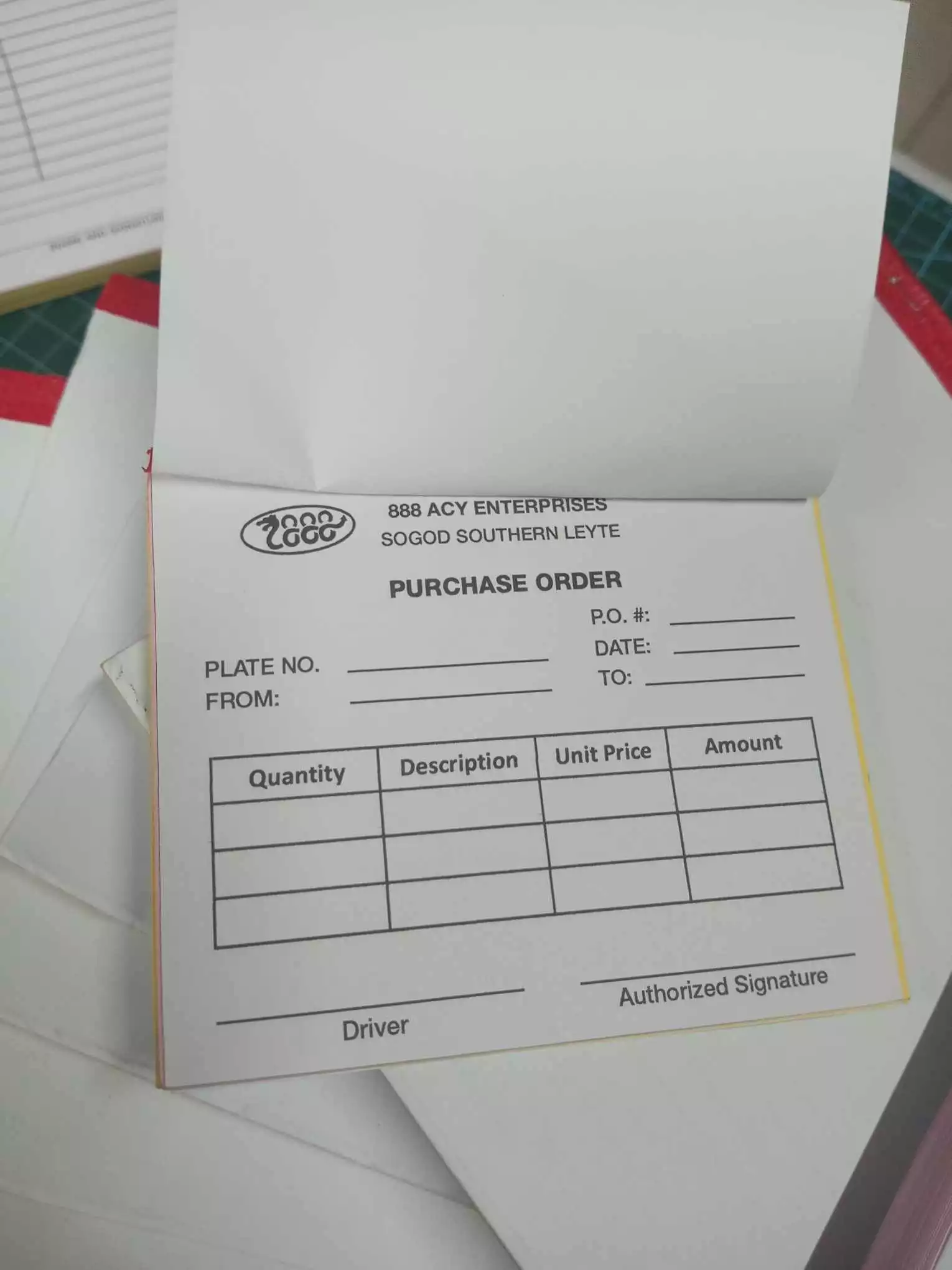 Customized Receipt | Vanex Advertising Store