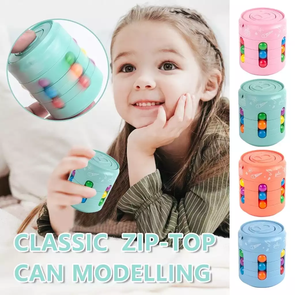 Magic Beans Cube Can Spinning Top Little Bean Children's Colorful ...