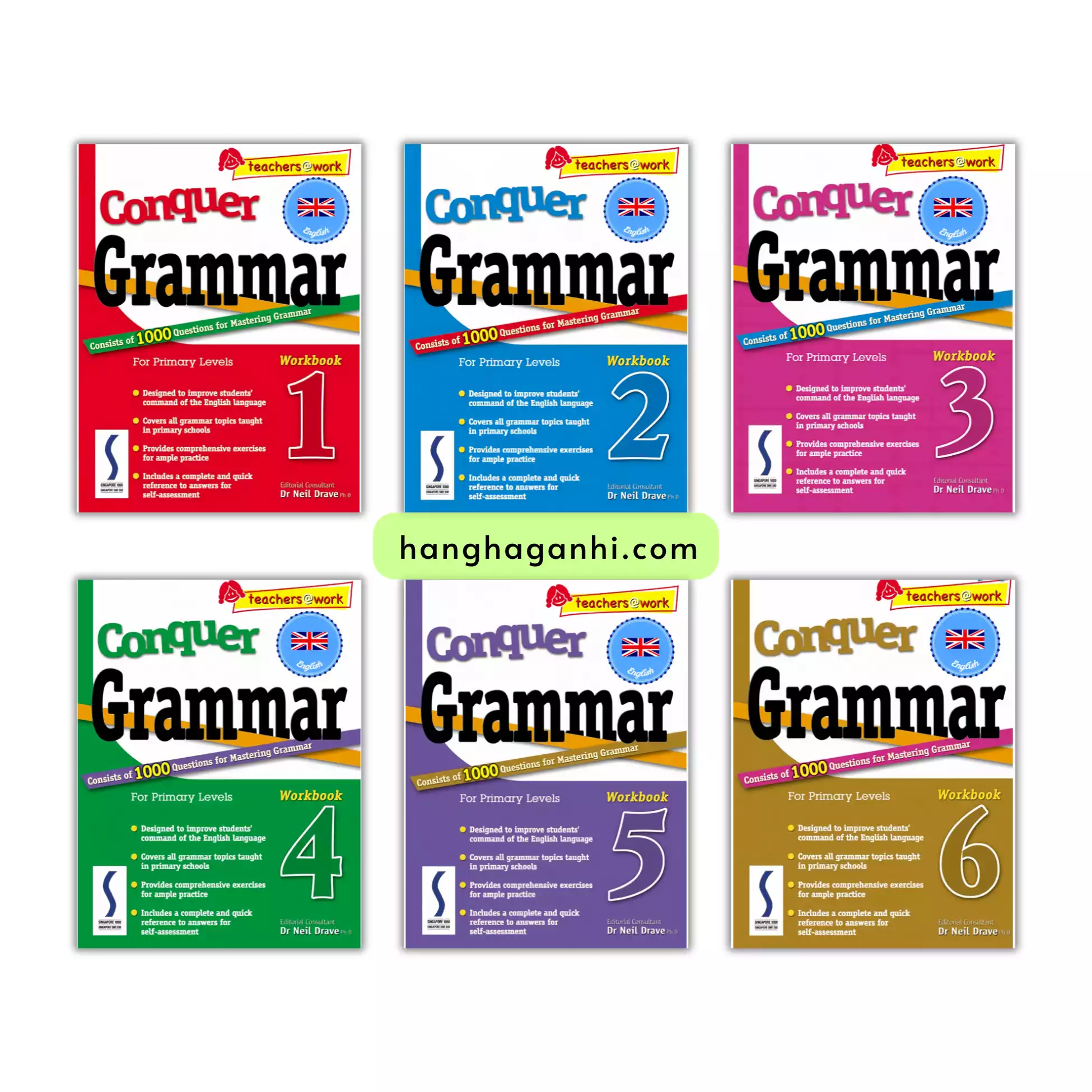 Bộ sách Conquer Grammar -6 cuốn | Sách Đồ Dùng Học Tập - HangHaganhi - Góc Hằng Chia Sẻ Mọi Thứ