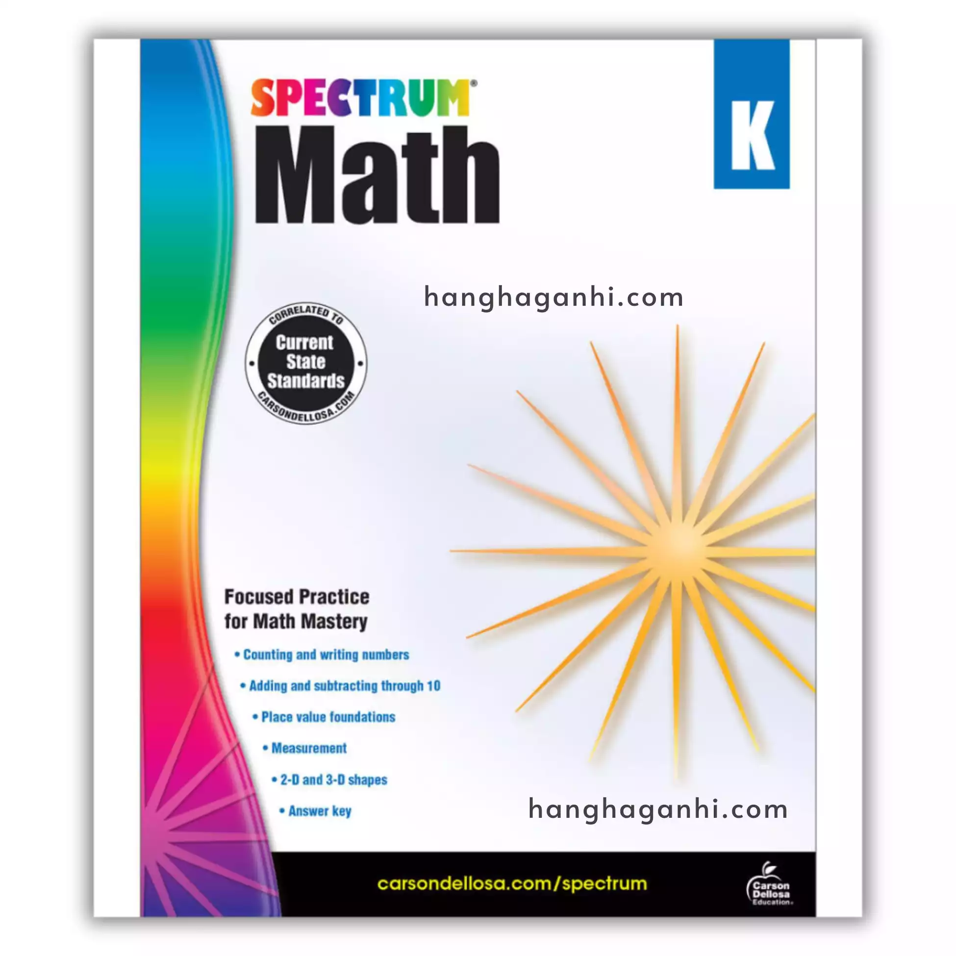 Spectrum Math Workbook Grade K- Sách Toán Tiếng Anh cho bé tiền tiểu ...