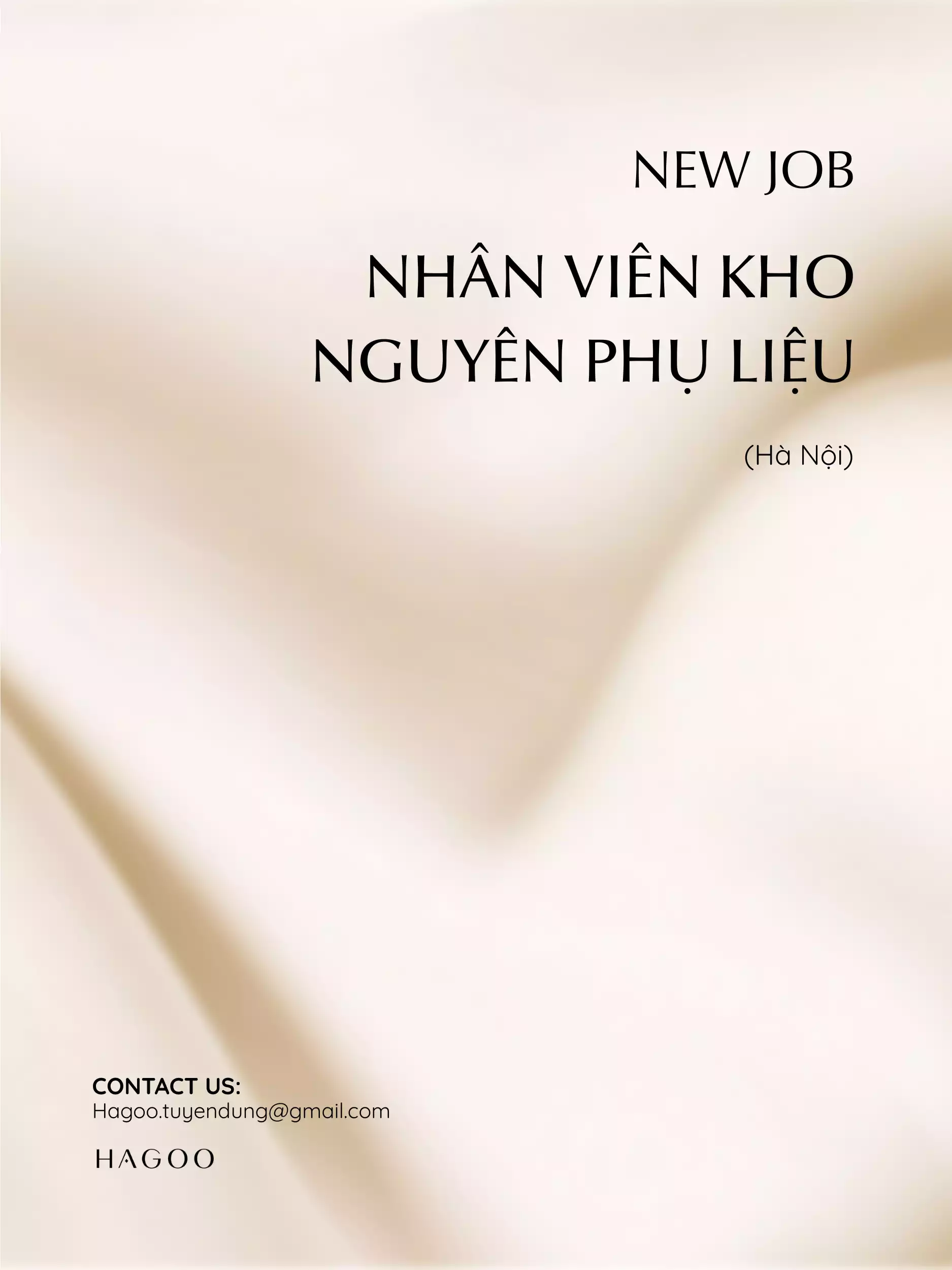 KAKITANGAN GUDANG BAHAN MENTAH | Hagoo