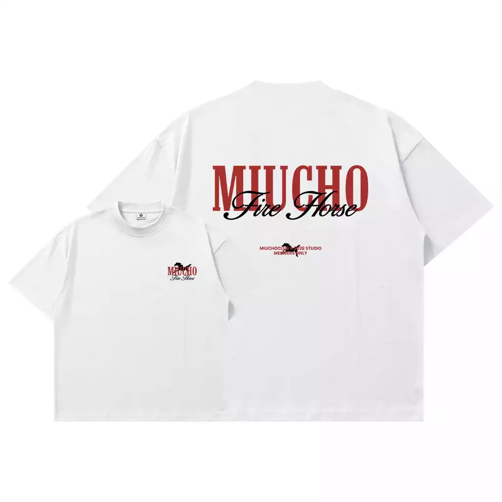 Áo thun Tết Bính Ngọ boxy Miucho thoáng mát dày dặn đứng form basic in ...