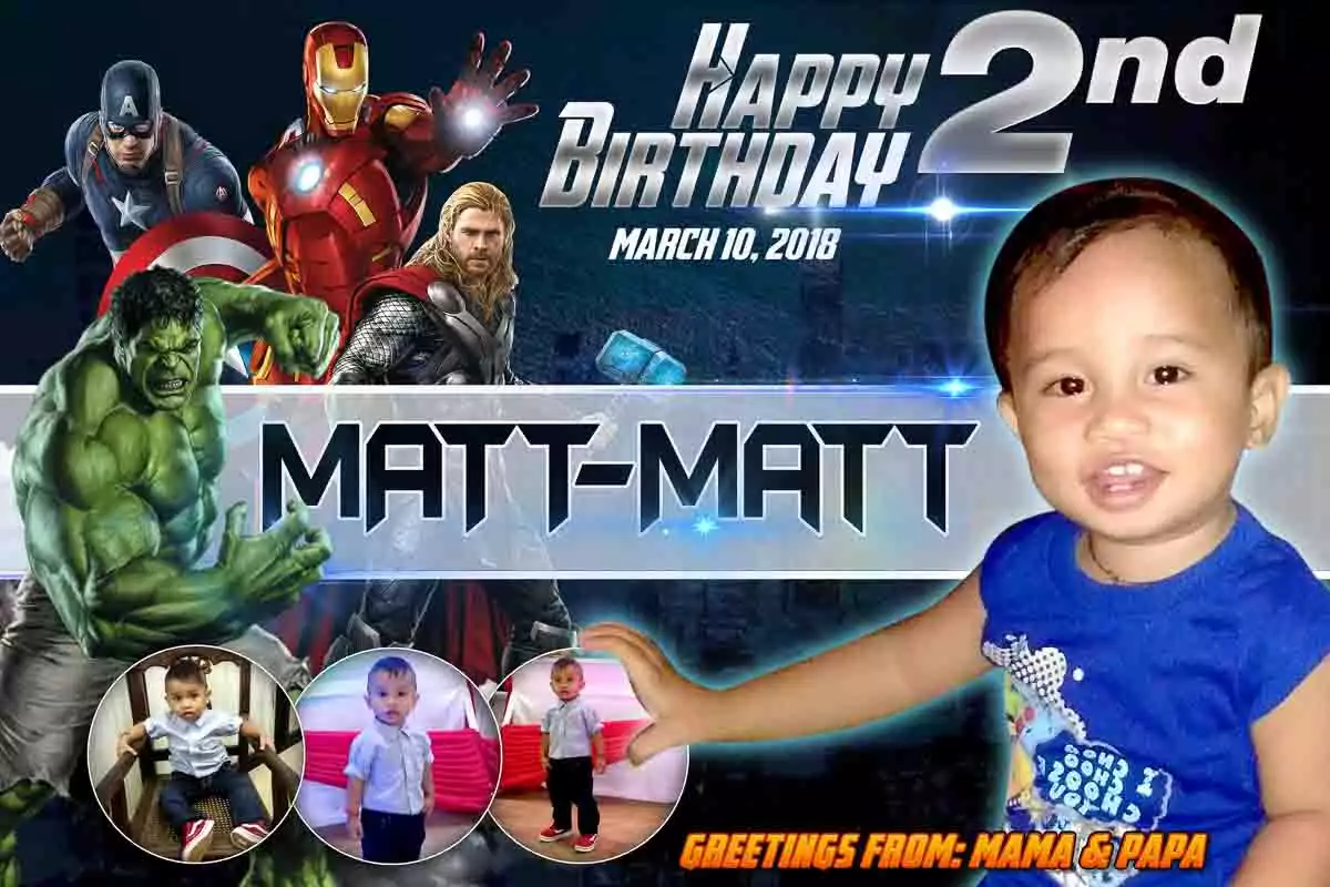 Avengers Theme Birthday Tarp | Vanex Advertising Store