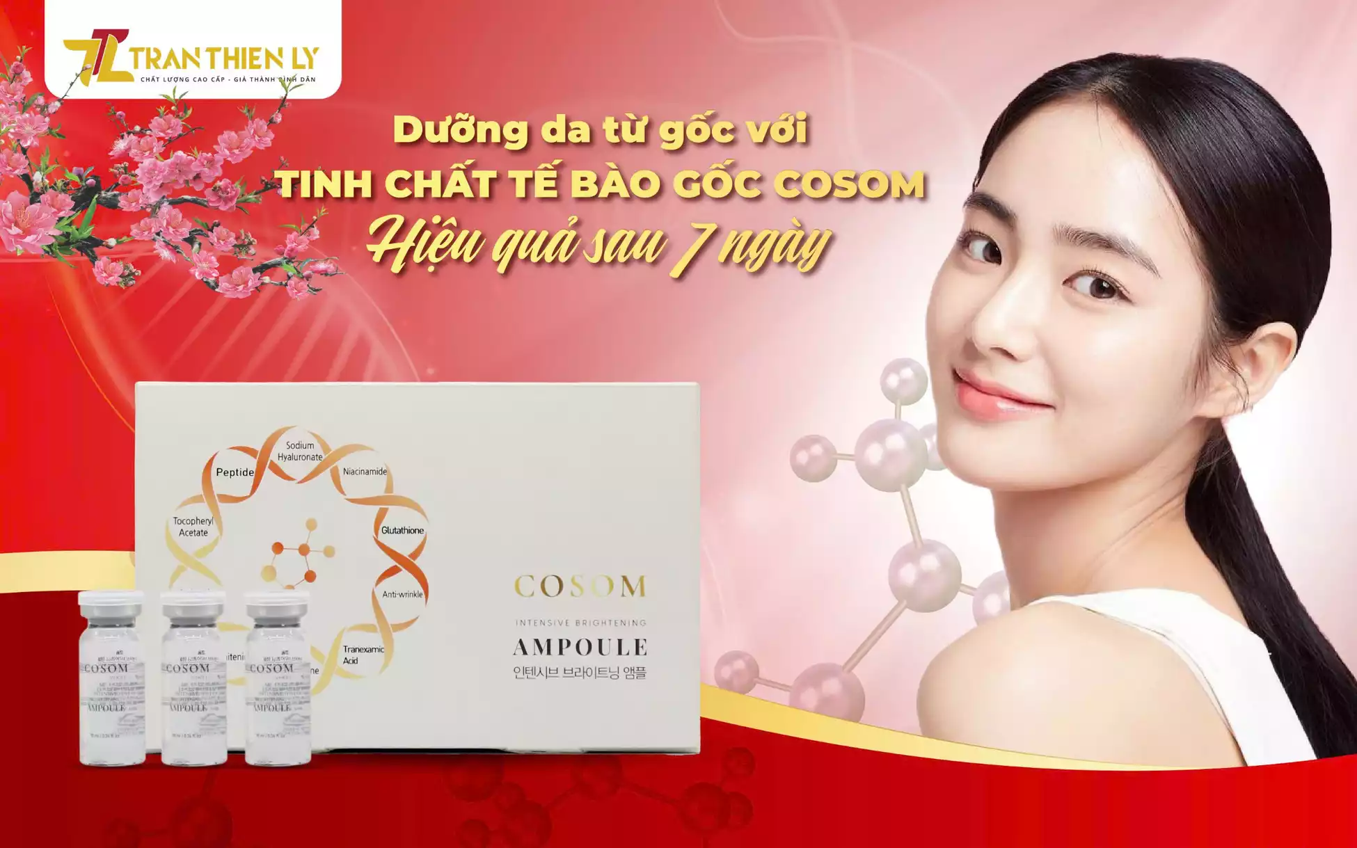 Tinh Chất Tế Bào Gốc Cosom - Hiệu Quả Sau 7 Ngày | Shop Trần Thiên Lý