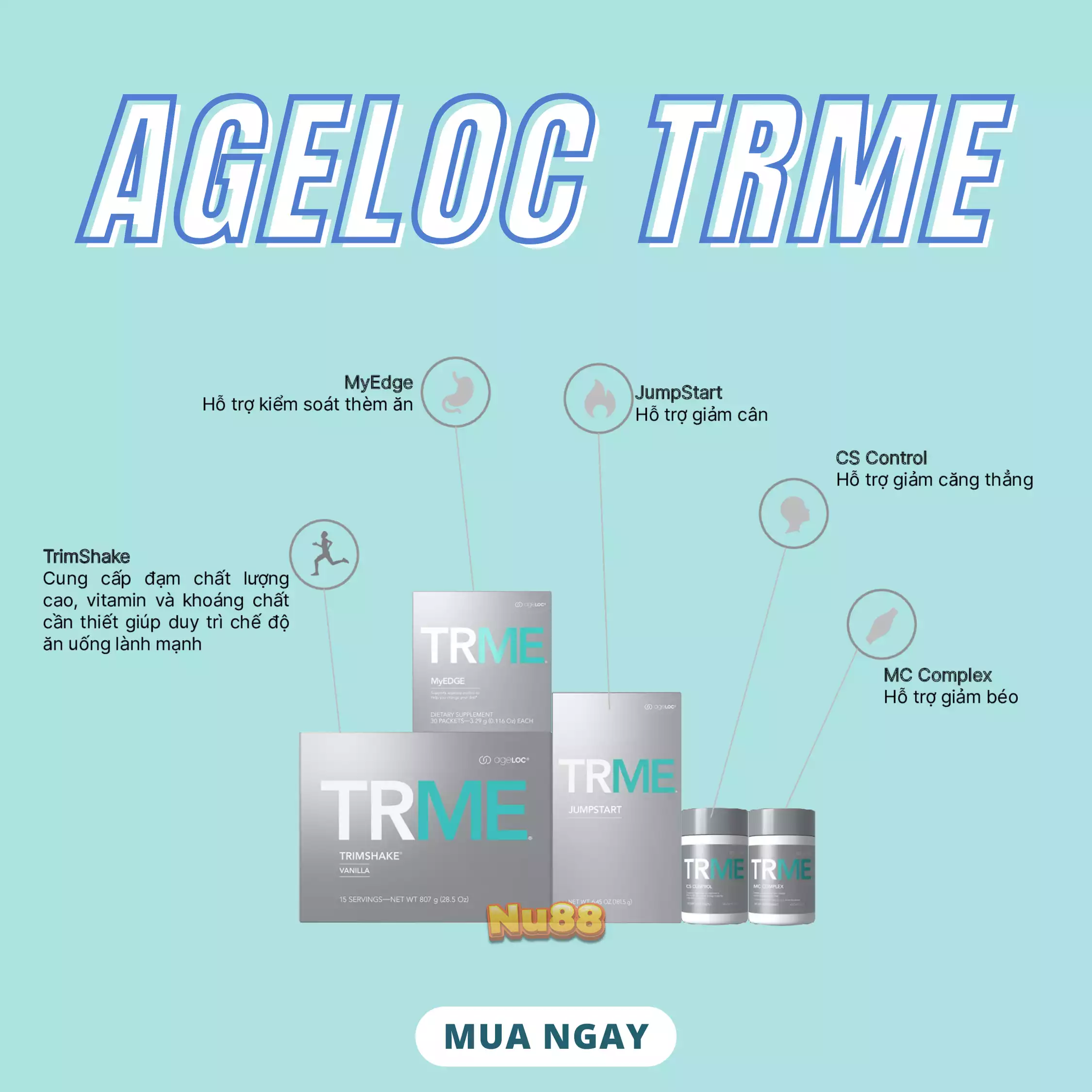 Bộ Giảm Cân AgeLOC TRME Nuskin Chính Hãng Giá Rẻ #1 Thị Trường