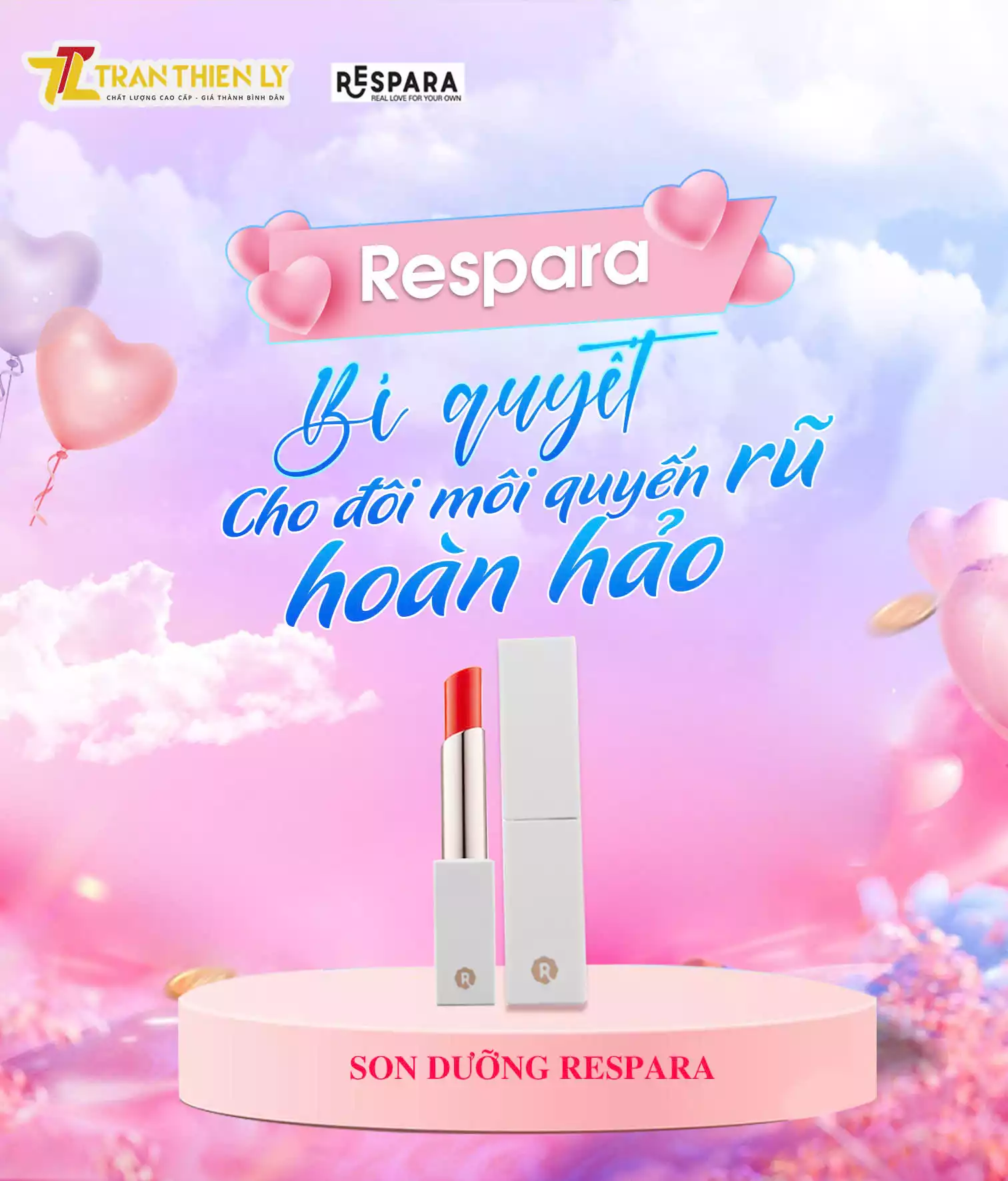 (WEB63) SON DƯỠNG RESPARA | Shop Trần Thiên Lý