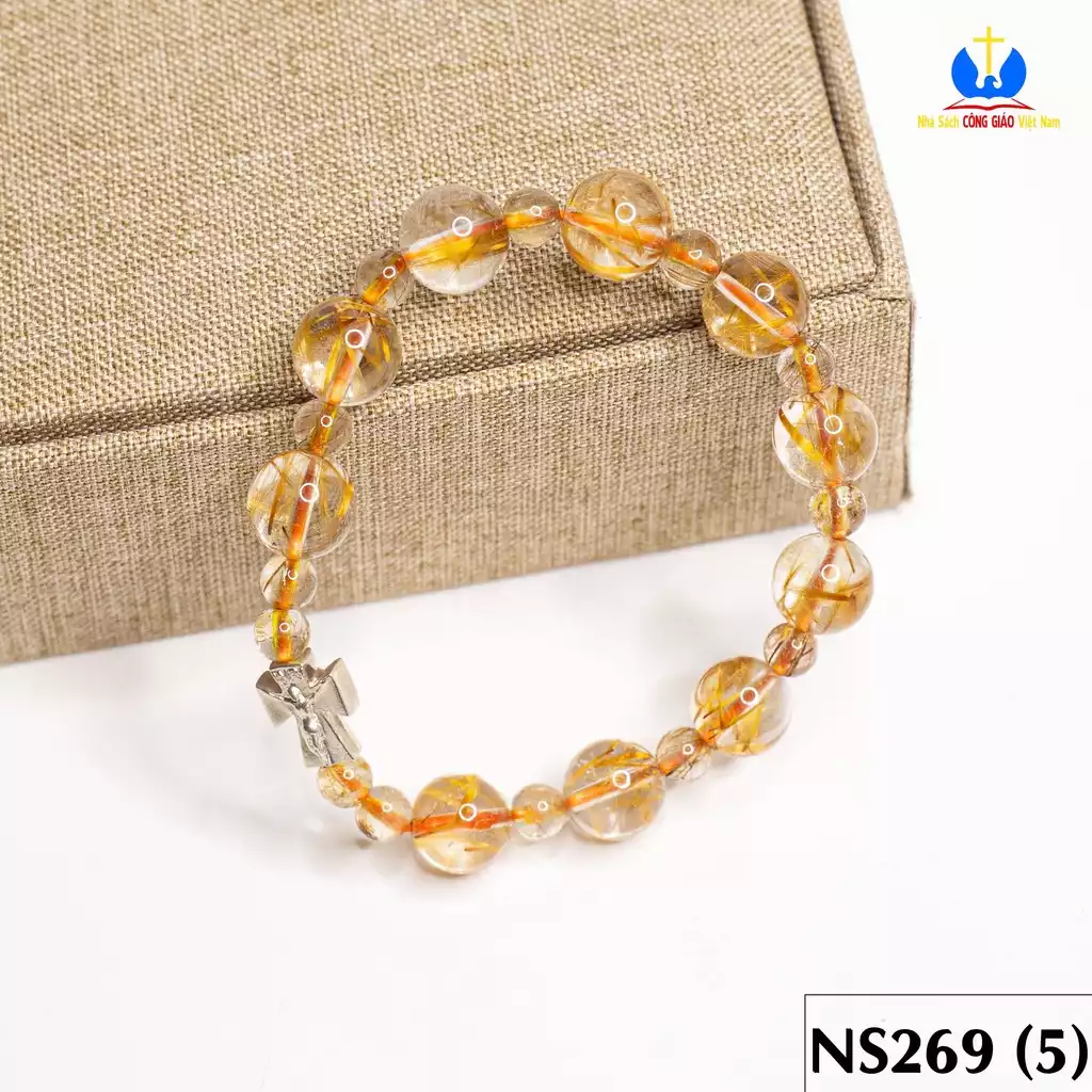 Vòng Mân Côi - Tràng Hạt Đá cam - Mẫu NS269 cho nam nữ - Quà tặng Công Giáo tinh tế, ý nghĩa ...
