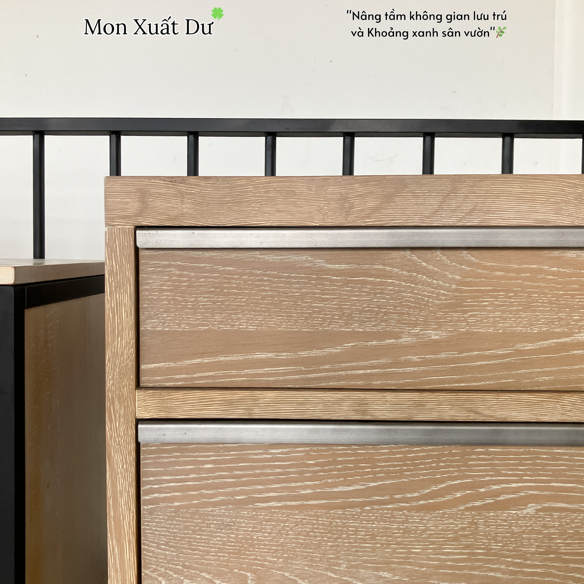 🛏️ TỦ ĐẦU GIƯỜNG 3 NGĂN LUMI( Trưng bày) | monb