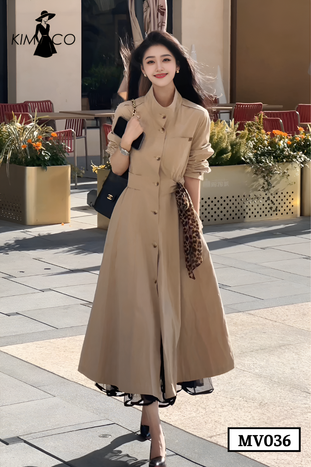 Camel Luxe Dress - MV036 | MINNA NGHIA