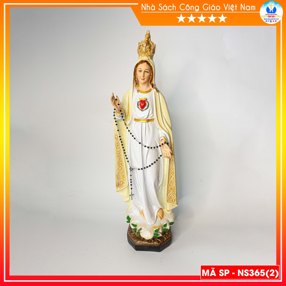 Tượng Đức Mẹ FATIMA Composite 55cm - Quà tặng Công Giáo NS365 | Nhà Sách Công Giáo Việt Nam