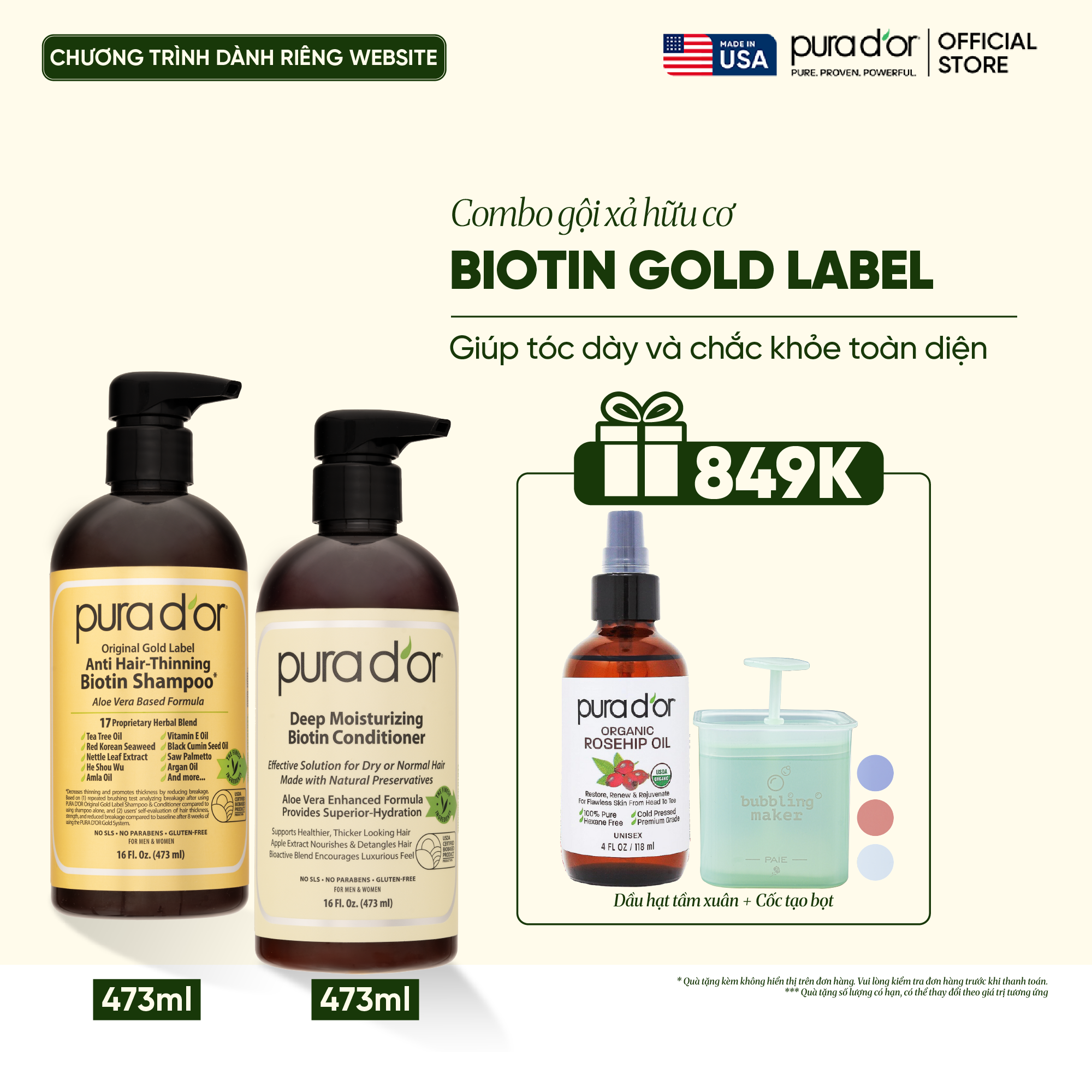 Pura D'or - Thương hiệu chăm sóc cá nhân chuẩn Organic đến từ Mỹ